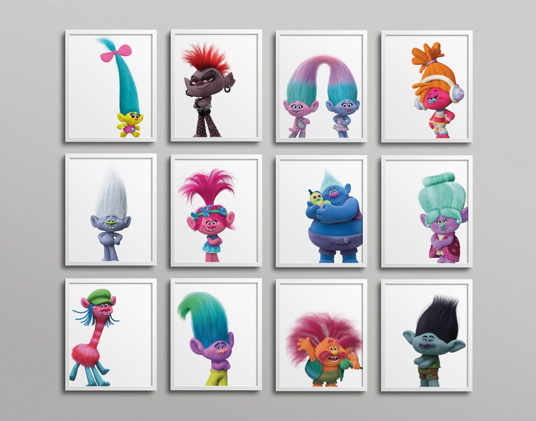 Trolls Gallery Wall - Classroom Decor, Kindergarten, 1st Grade, Nursery ...