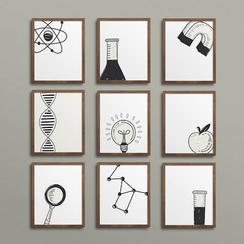 PHYSICS Gallery Wall Classroom Decor High School Physics - Etsy