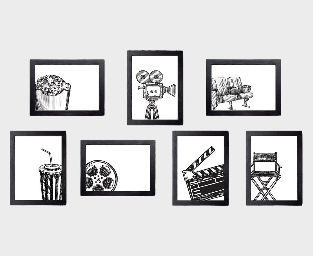 Film Class Gallery Wall - (7) Middle School, High School, Movie Room ...