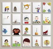 Printable Children's Book Character Gallery Wall Poster Bundle ...