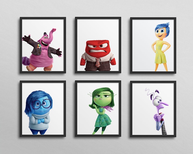 Inside Out Characters Gallery Wall Classroom Decor - Etsy Inside Out Characters Gallery Wall Classroom Decor - Etsy