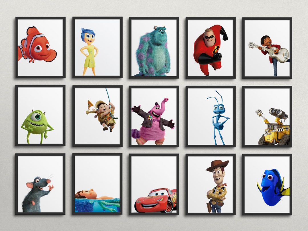 Pixar Gallery Wall - Classroom Decor, Kindergarten, 1st Grade, Nursery ...