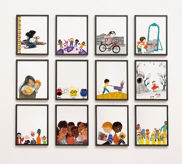 Printable Children's Book Character Gallery Wall Poster Bundle ...