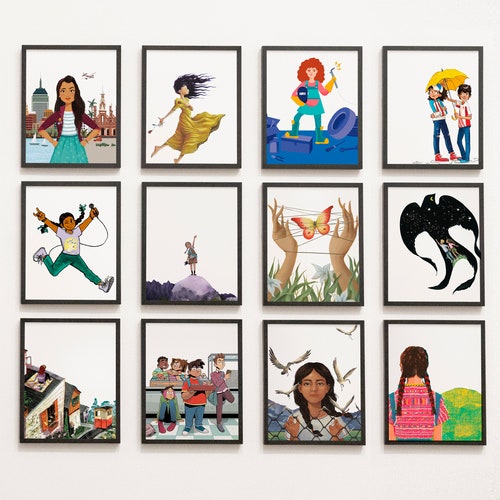 Diverse Middle School Book Characters Diverse Gallery Wall - Etsy