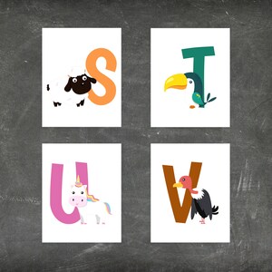 Animal Abcs Digital Printable Instant Download, Nursery, Pre-k ...