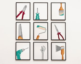 Woodworking Tools Wall Art - Etsy