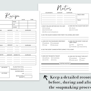 The Ultimate Soap Making Bundle! Print-at-home Batch Record Batch Log ...