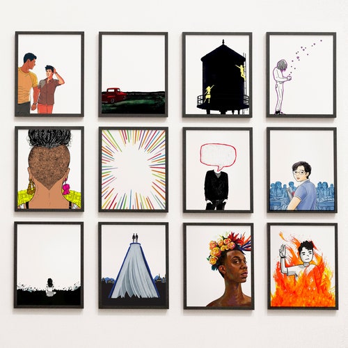 Black/poc HIGH SCHOOL Book Characters Gallery Wall - Etsy