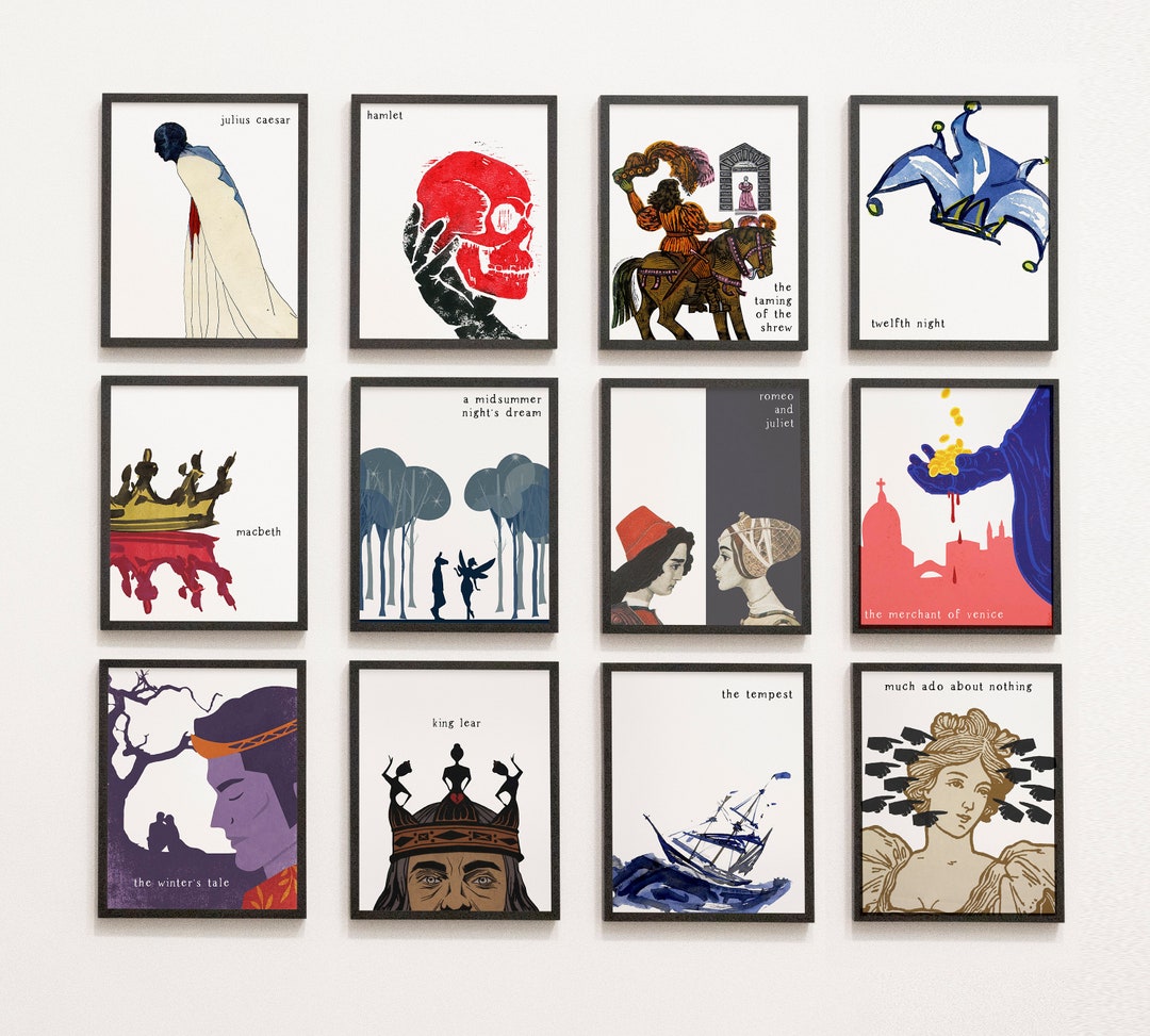 Shakespeare Gallery Wall - Classroom Decor, High School, English Class ...