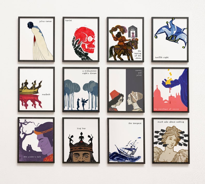 Shakespeare Gallery Wall Classroom Decor High School - Etsy