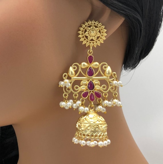 Gold jhumka 2020 store