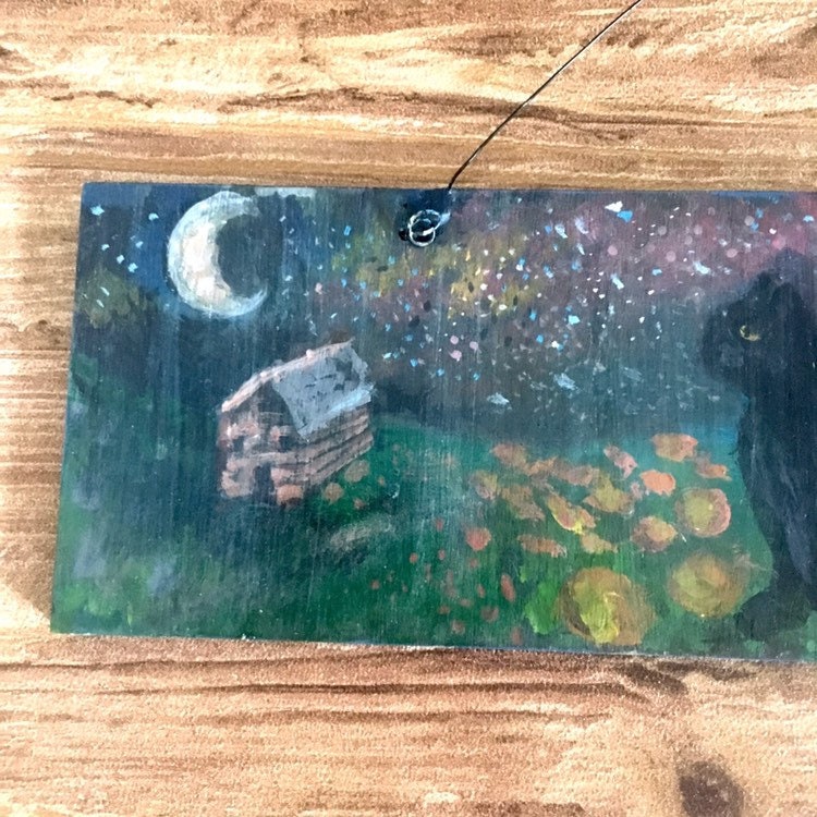 Black Cat Fall Sign Hand Painted Wall Hanging Fall Halloween Decor - Etsy