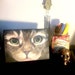 Cat Face Close up Orginal Acrylic Painting 5in by 7in Wood - Etsy