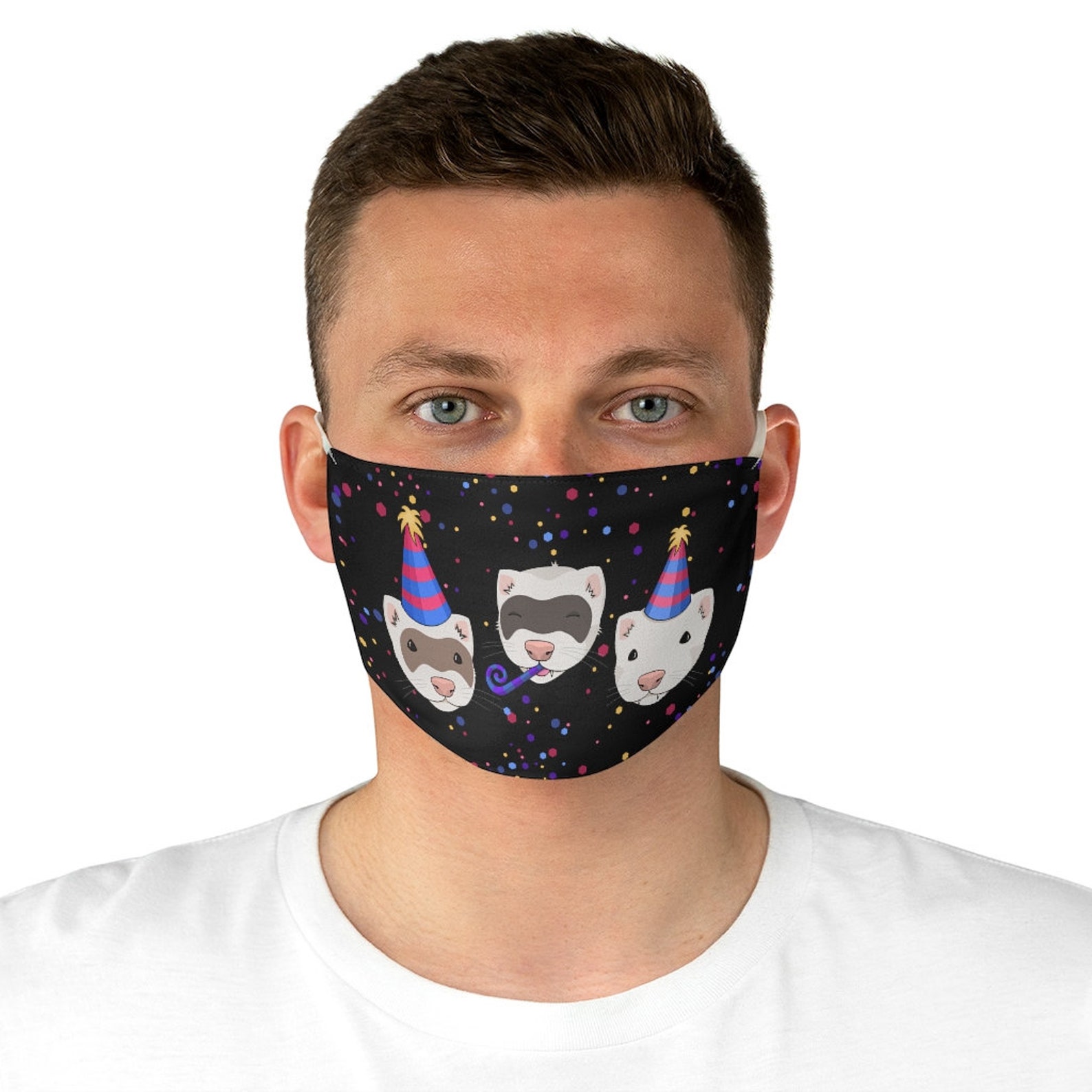 Ferret Face Mask Ferret Birthday Mask Ferret Lover Gift | Etsy