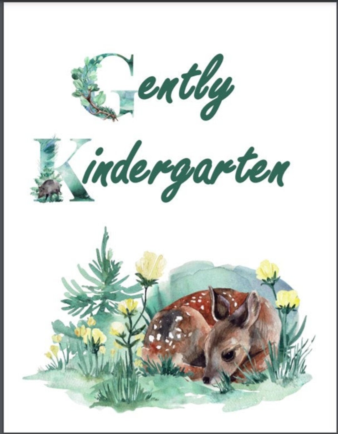 Charlotte Mason-inspired Kindergarten Curriculum *gently Kindergarten ...