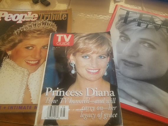 Princess Diana Time People and TV Guide Commemorative Issues | Etsy