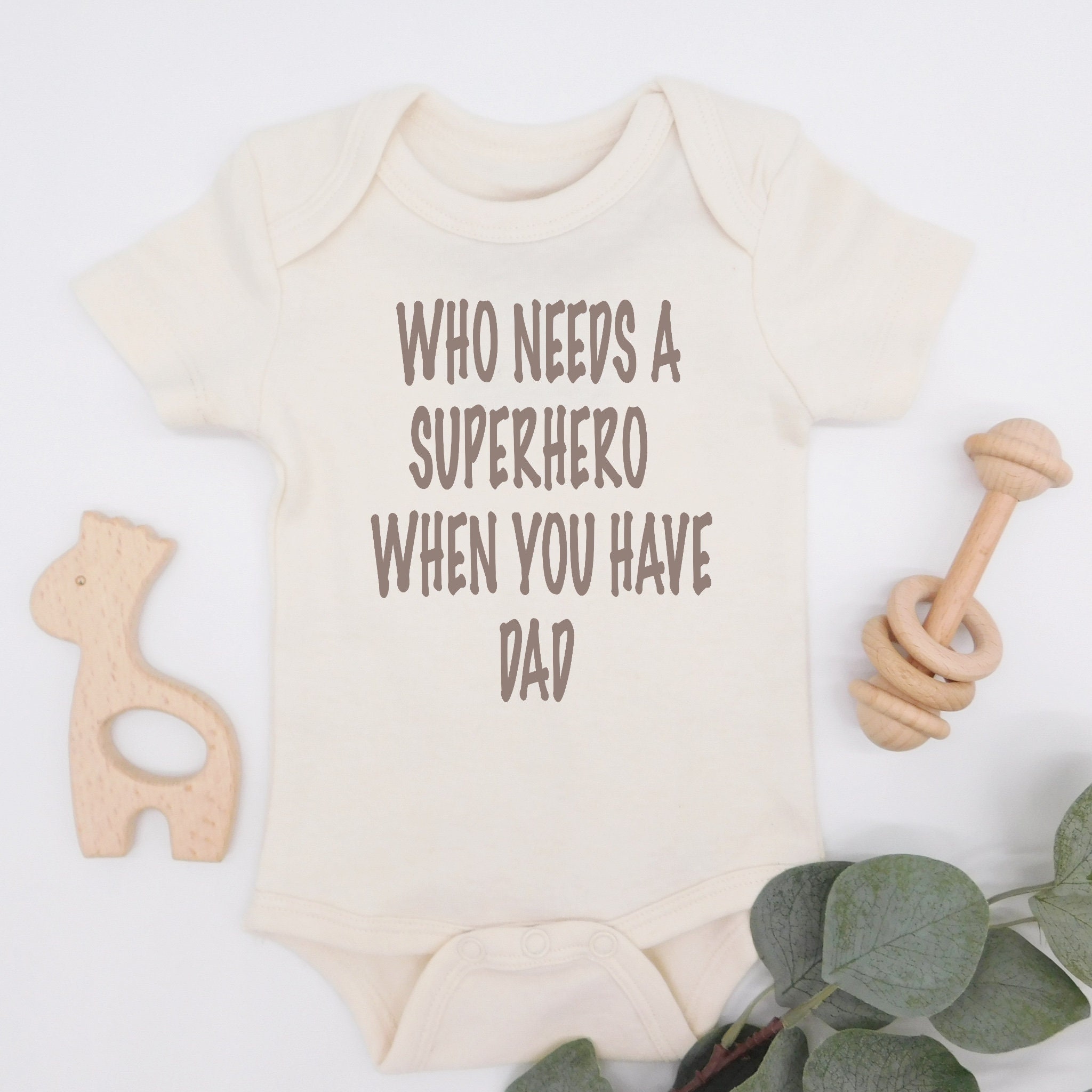 Dad Baby Bodysuit Daddy Hero Outfit Baby Boy Clothes First - Etsy