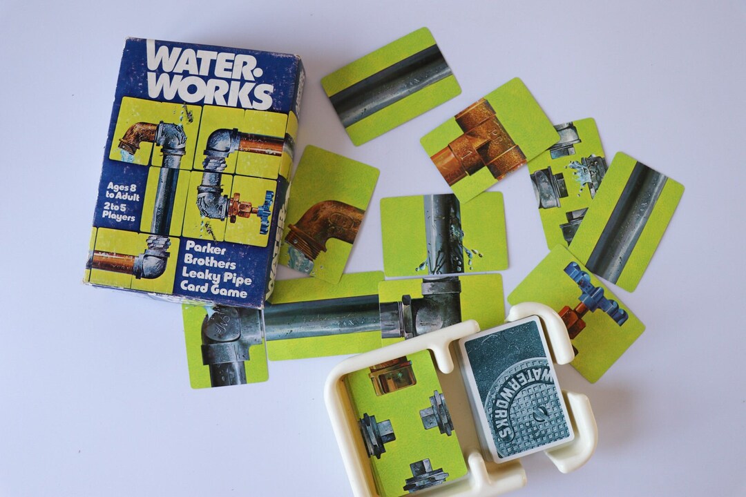 Vintage 1970s Water Works Card Game - Etsy