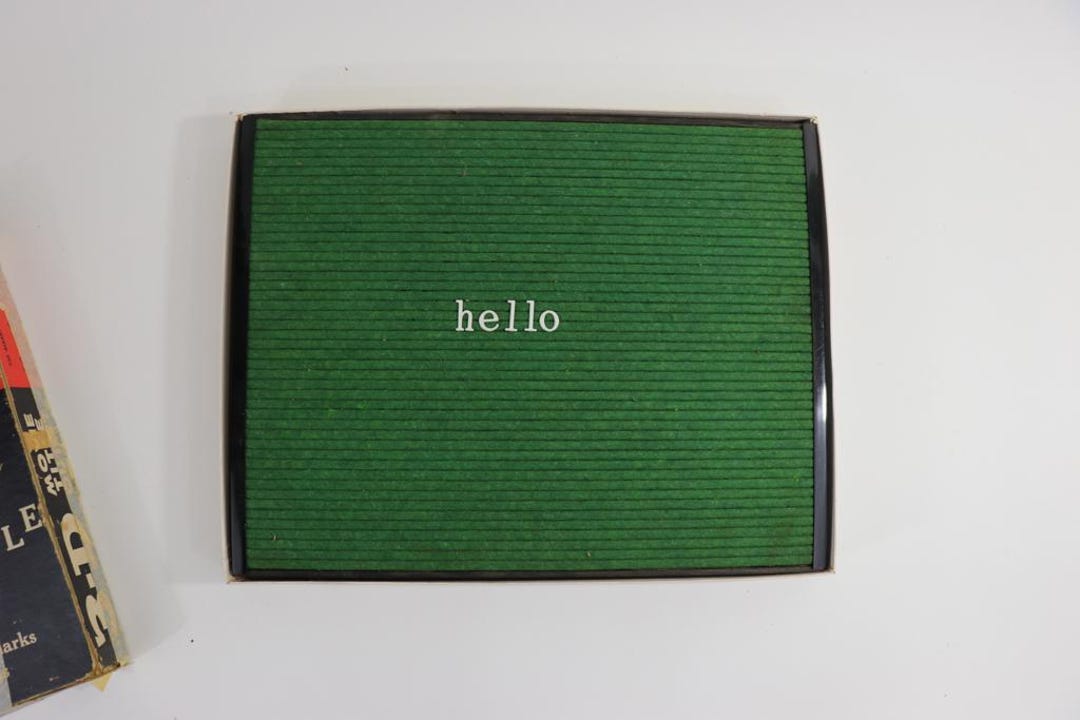 Vintage 1950s Green Changeable Letter Board - Etsy