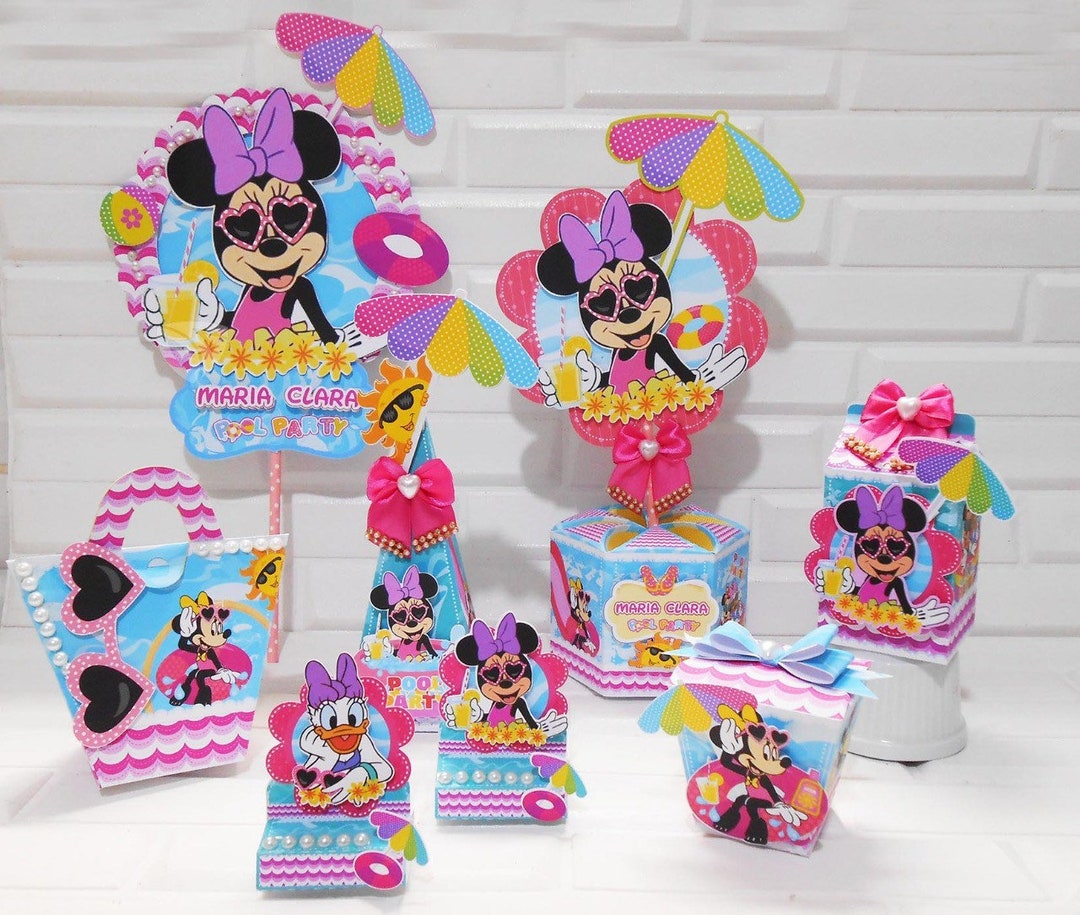 Party Custom Minnie Mouse Pool Party - Etsy