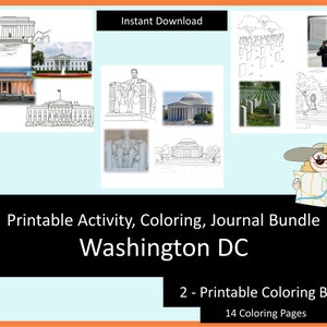 Printable Activities for Kids, Coloring Book, Journal Bundle ...