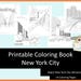 Printable Activities for Kids, Coloring Book, Journal Bundle - New York ...