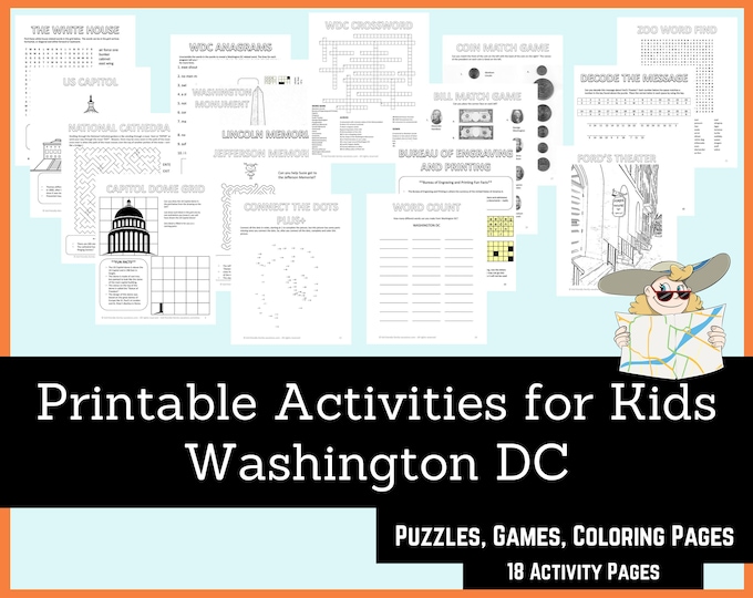 Printable Activities for Kids, Coloring Book, Journal Bundle - New York ...