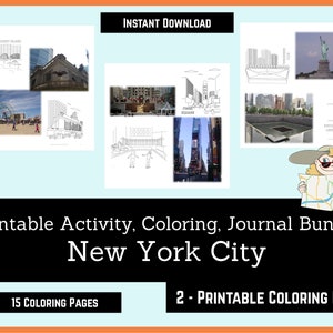 Printable Activities for Kids Coloring Book Journal Bundle - Etsy Canada