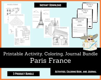 Printable Activities for Kids Coloring Book Journal Bundle | Etsy