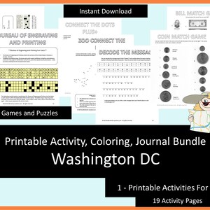 Printable Activities for Kids, Coloring Book, Journal Bundle ...