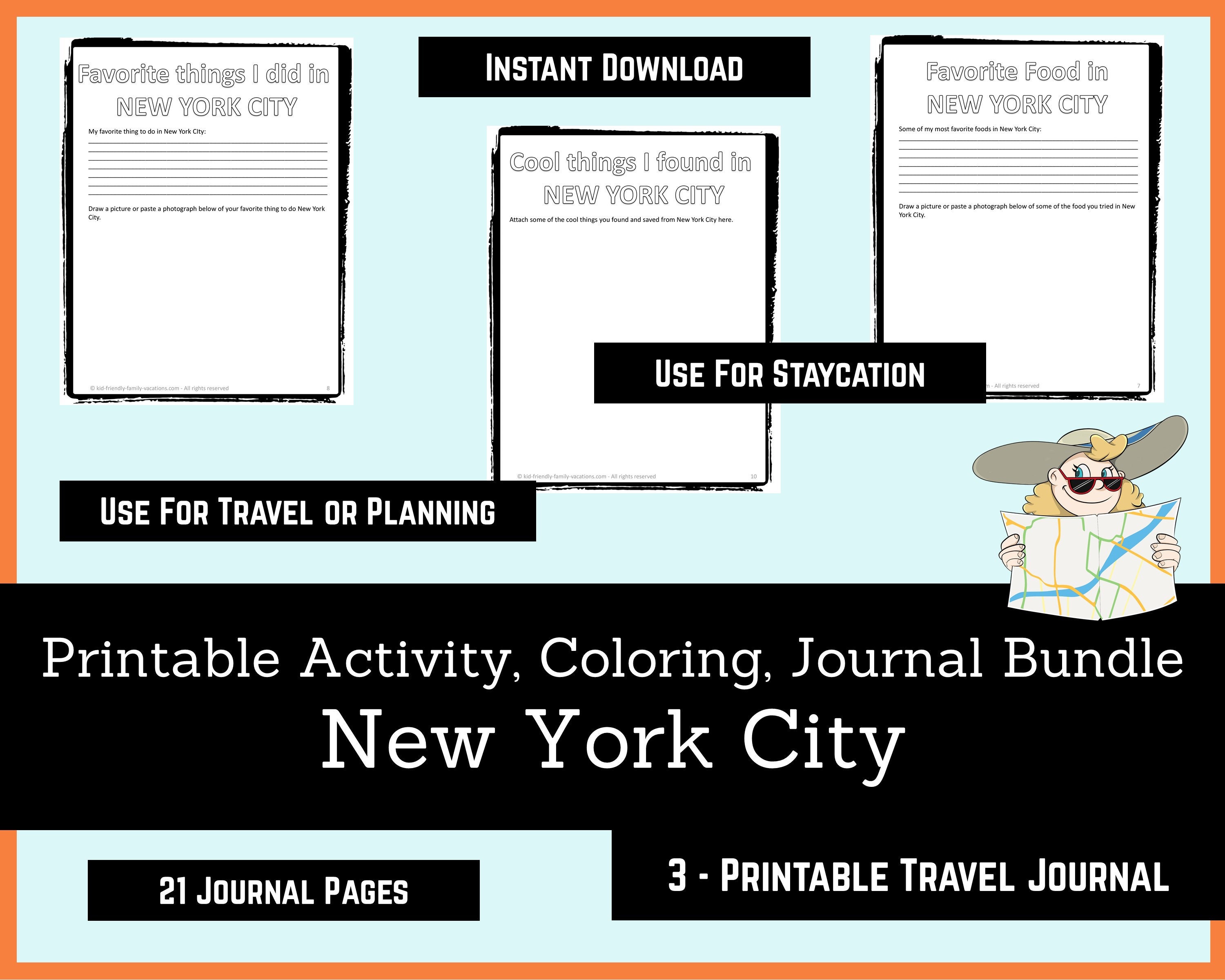 Printable Activities for Kids Coloring Book Journal Bundle - Etsy Canada