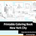 Printable Activities for Kids, Coloring Book, Journal Bundle New York ...