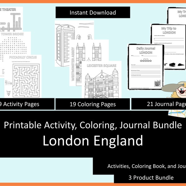 London Coloring Pages - Etsy