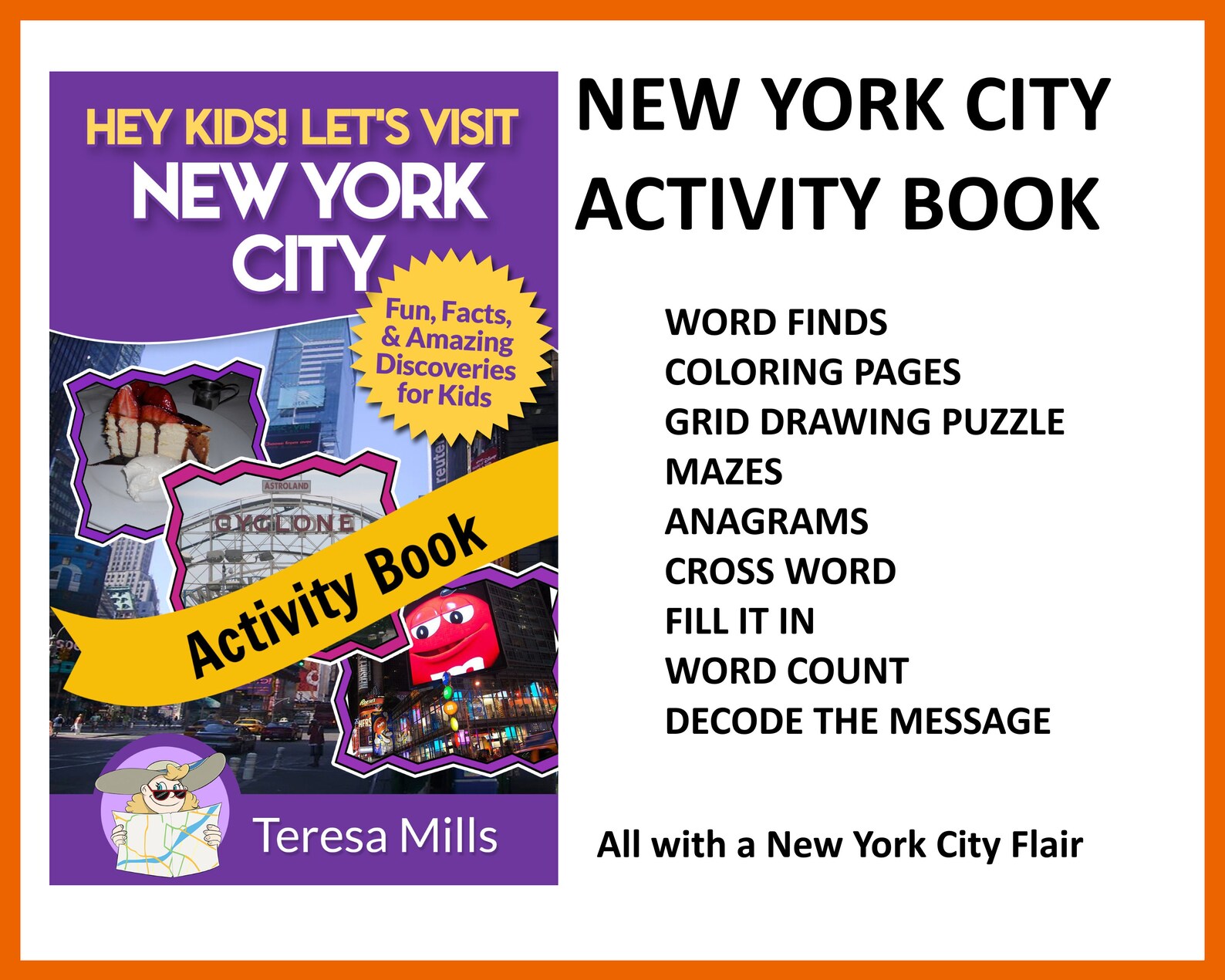 Printable Activities for Kids New York City, Homeschool, Travel Play ...