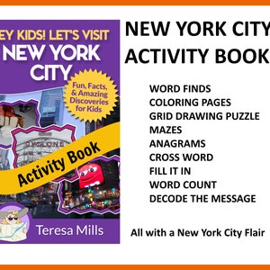 Printable Activities for Kids New York City, Homeschool, Travel Play ...