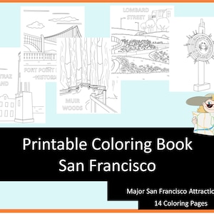 San Francisco Kids Travel Coloring Pages, Printable Coloring Kids ...