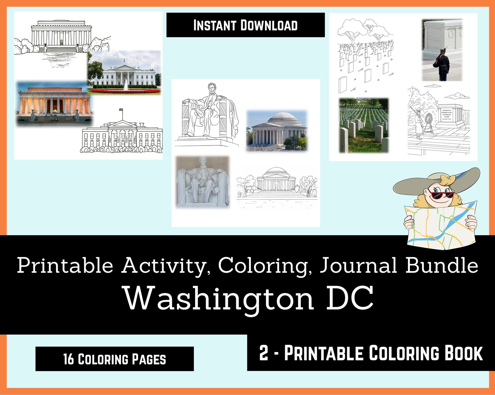 Printable Activities for Kids Coloring Book Journal Bundle | Etsy