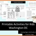 Printable Activities for Kids - Washington DC , Homeschool, Travel Play ...