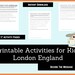 Printable Travel Activities for Kids - London England, Travel Games ...