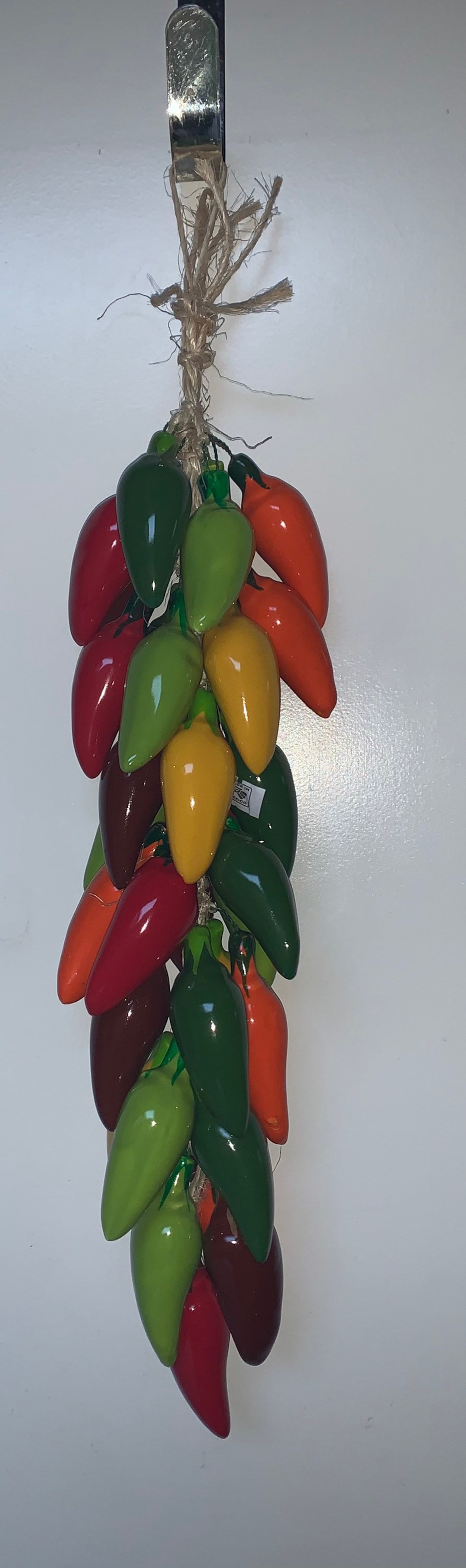 Jalapeño Talavera Chilies Ristra Red Green and Yellow, Large Mexico ...