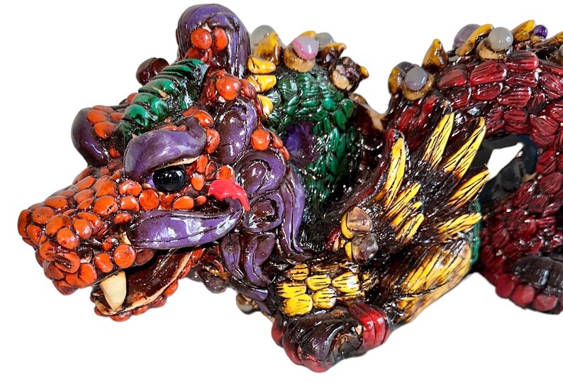 Aztec Dragon Serpent God Quetzalcoatl Serpent is Made Stones Reptile ...