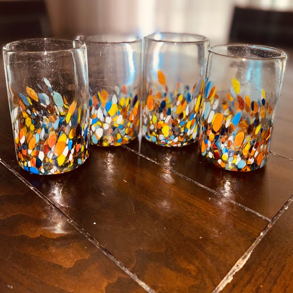 Confetti Glass Tumbler - Etsy