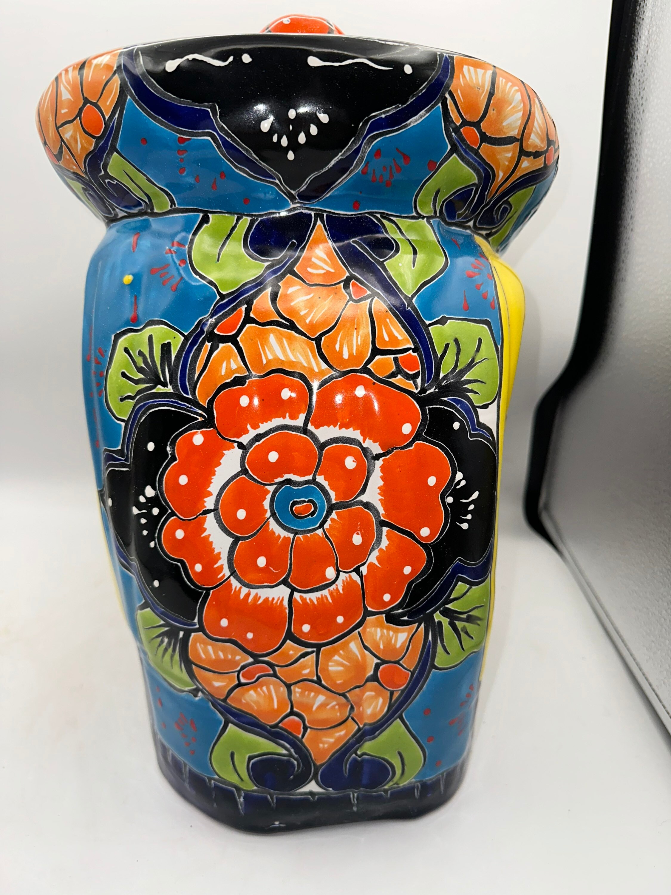 Talavera Sleeping Mexican Man Statue, Colorful Panchito Decor - Etsy