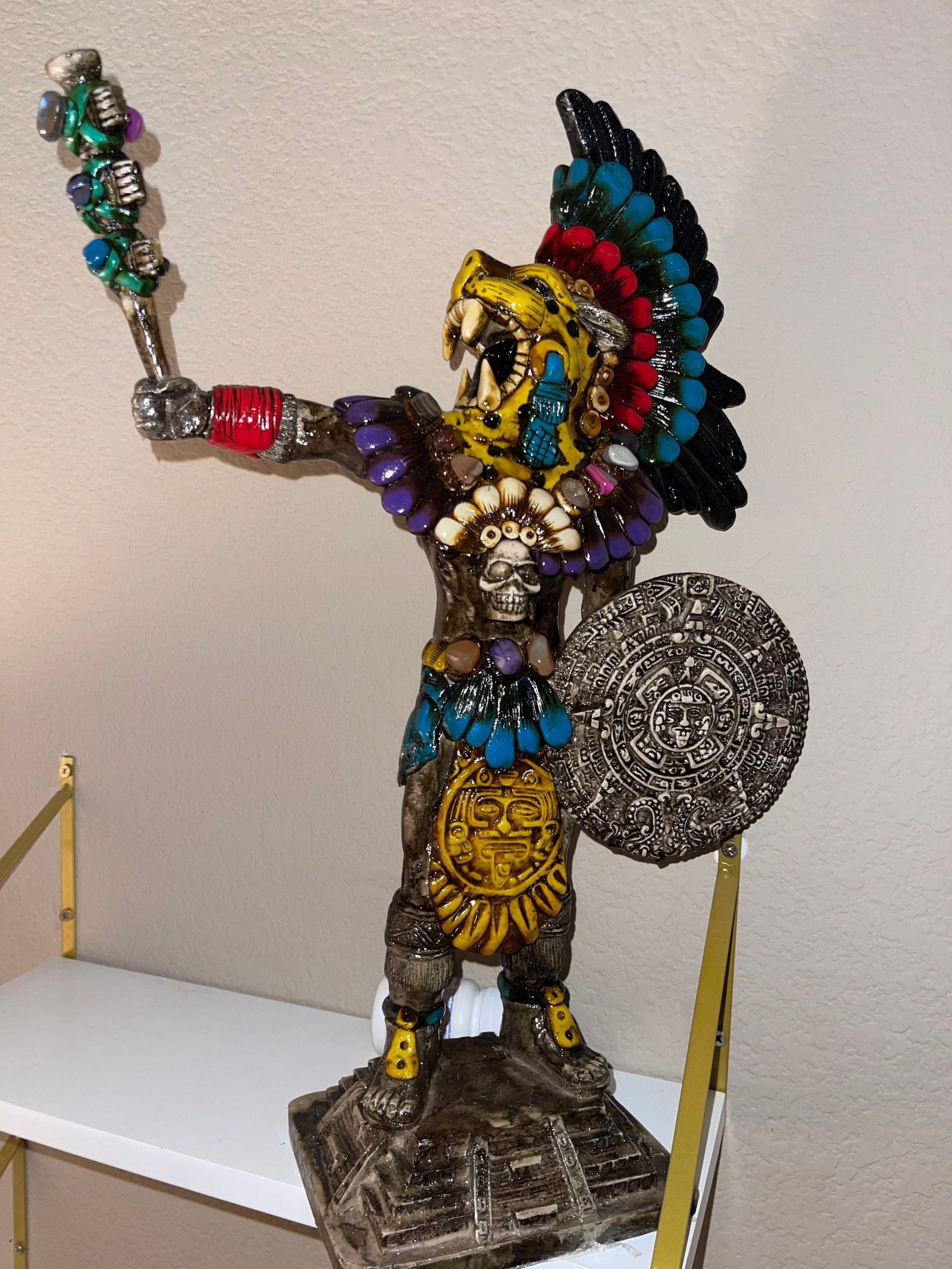 Aztec Eagle Warrior Statue