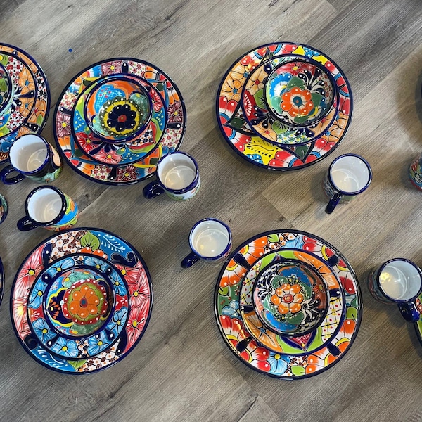 Mexican Dinnerware Set - Etsy