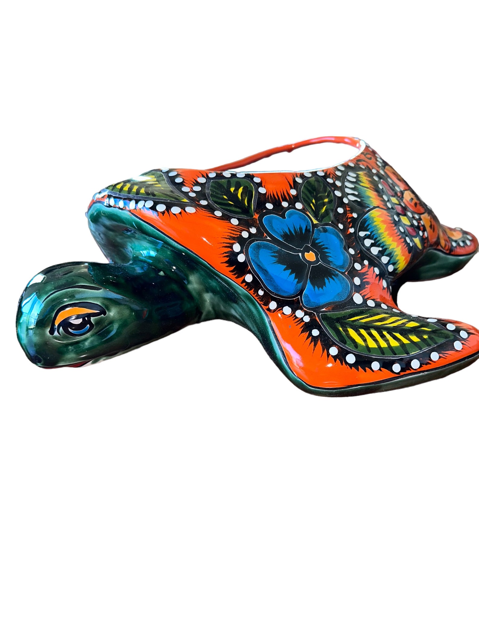 Talavera Sea Turtle Planter: Hand-painted Terracotta Sunflower Decor - Etsy