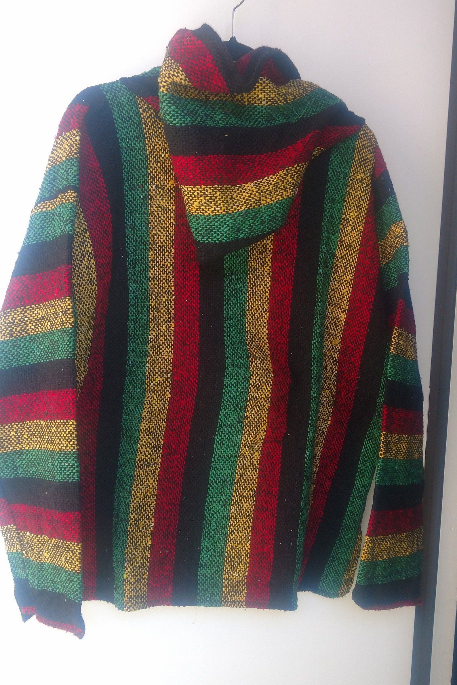 Rasta Hoodie Adult Baja Surfer Large Red Yellow and Green | Etsy