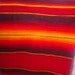 Blanket Mexican Serape Red Yellow and Black Lines Saltillo Beautiful ...