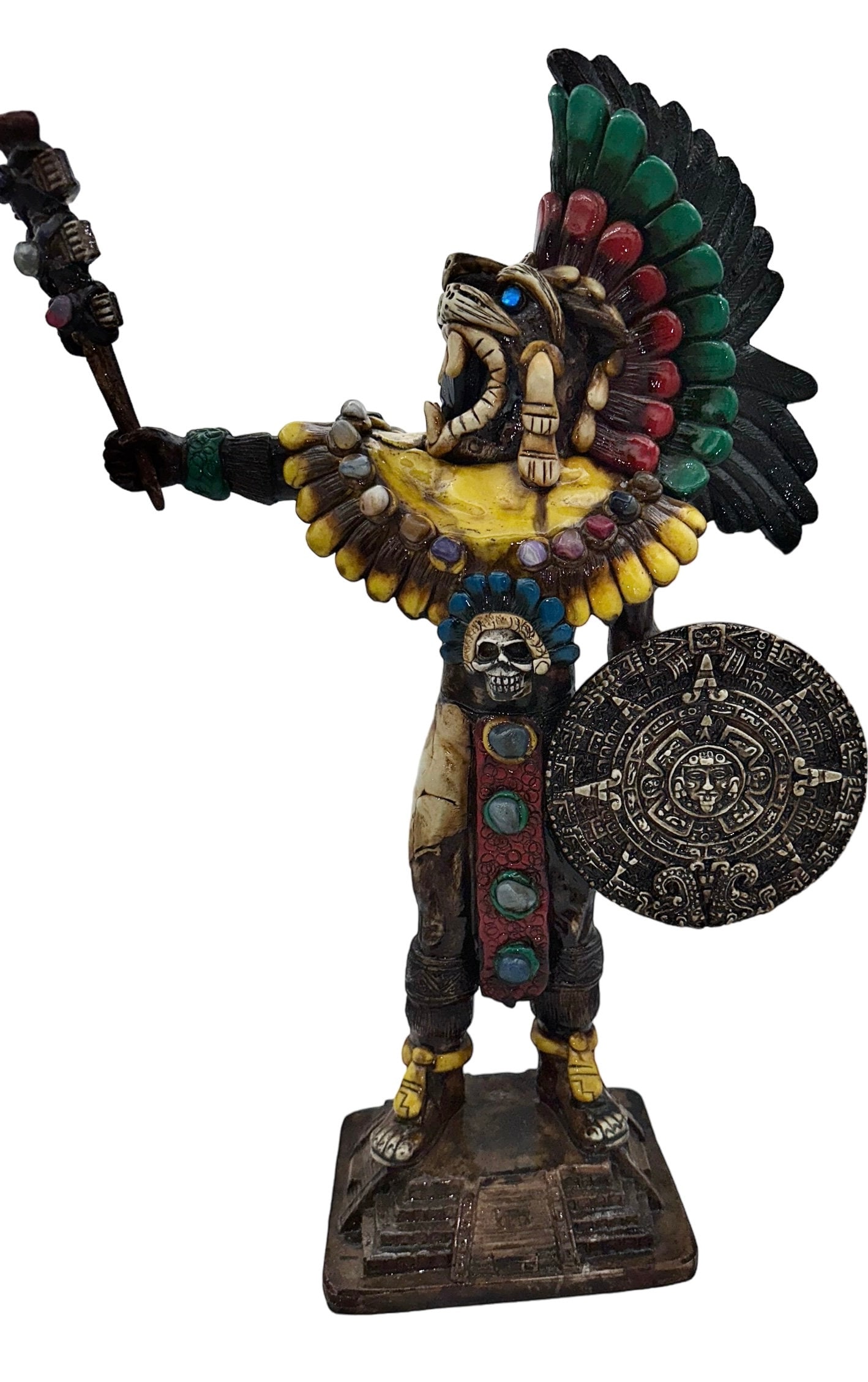 Aztec Eagle Warrior Statue