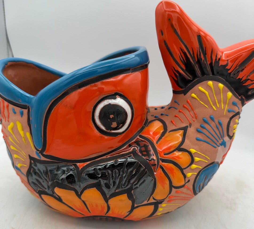 Terracotta Big Mouth Fish Planter so Cute With Alot Personality Love ...